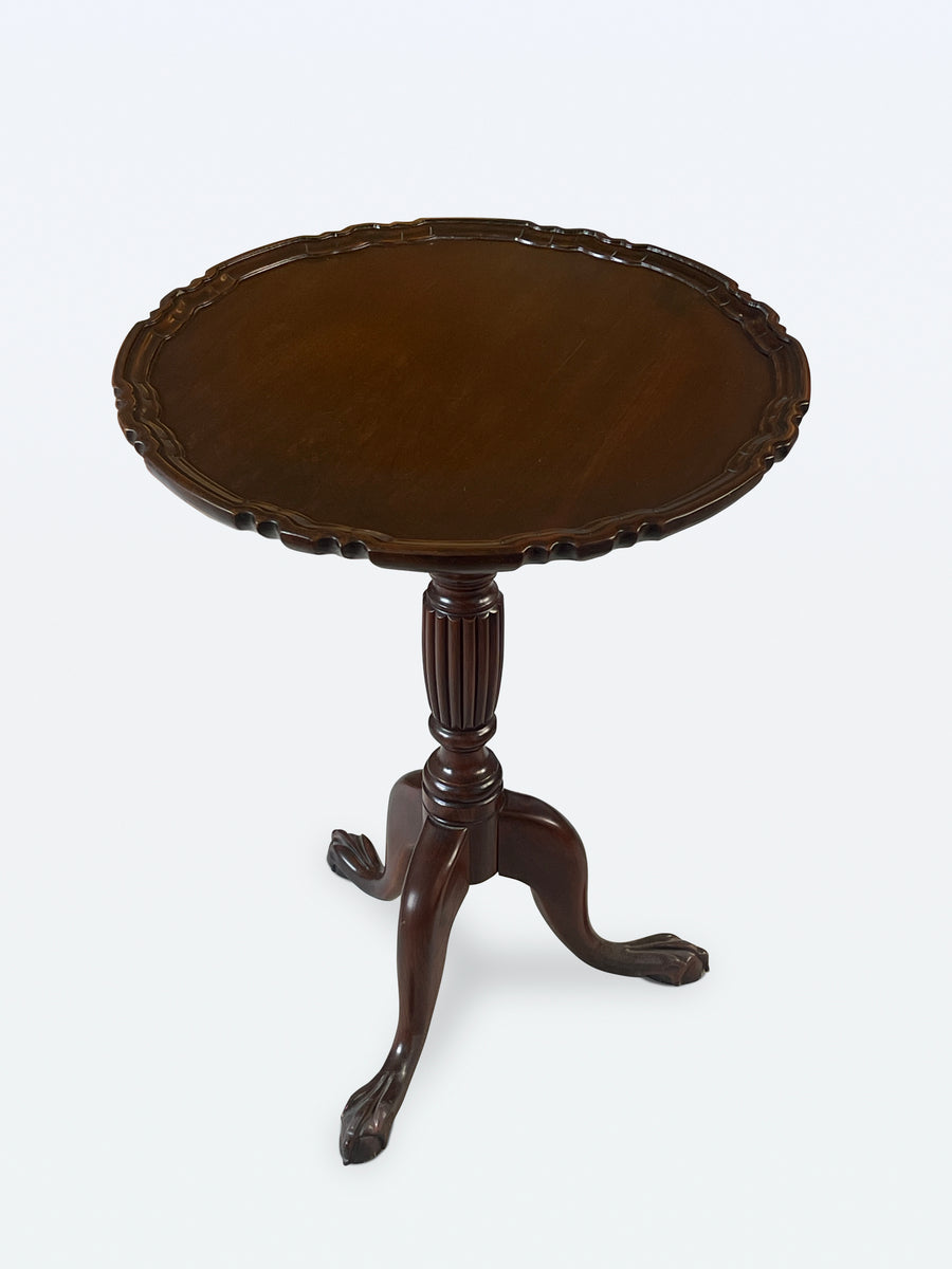 Small Cippendale Style Table with Pie Crust Edge – Upper Kirby Consignment